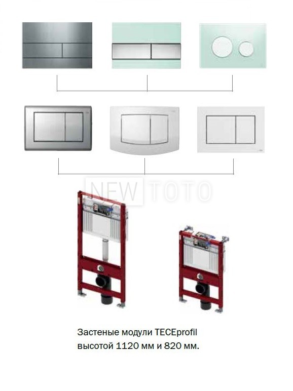 Застенный модуль TECE 15см для Washlet RX / SX / RW 9300379 купить в ...
